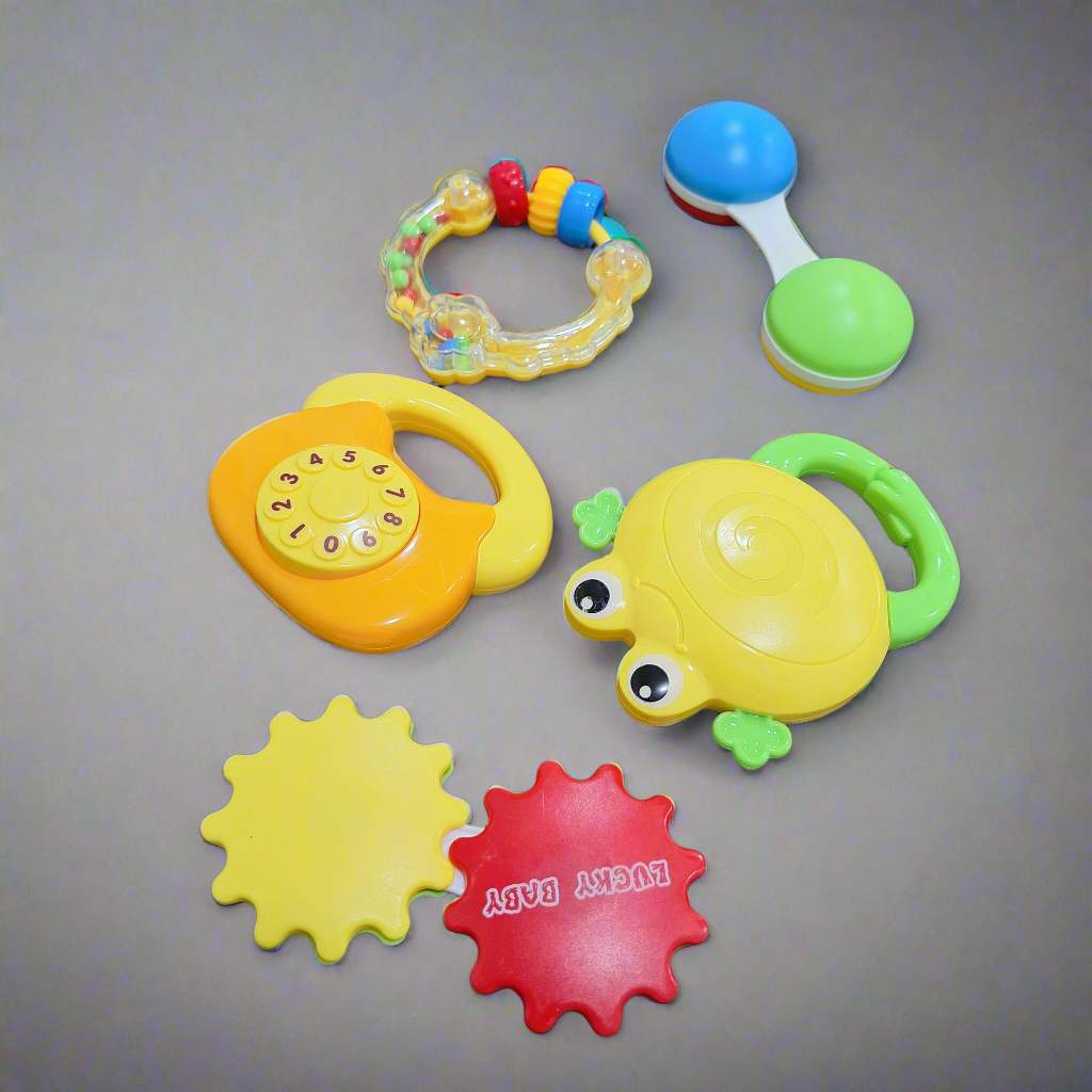 5 Pieces - Lucky King - Rattle Set– The Babies Store