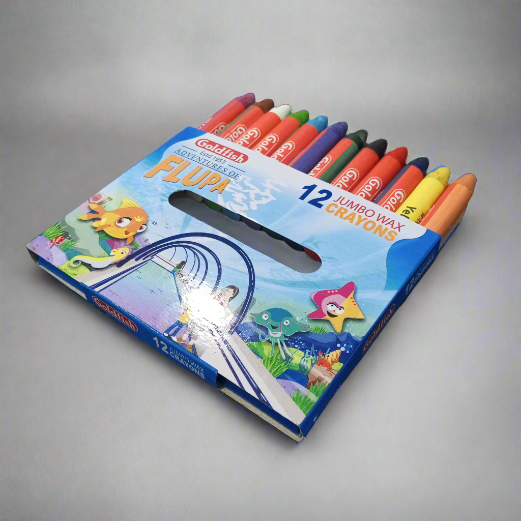 Goldfish - Pack of 12 - Wax Crayons - Large– The Babies Store