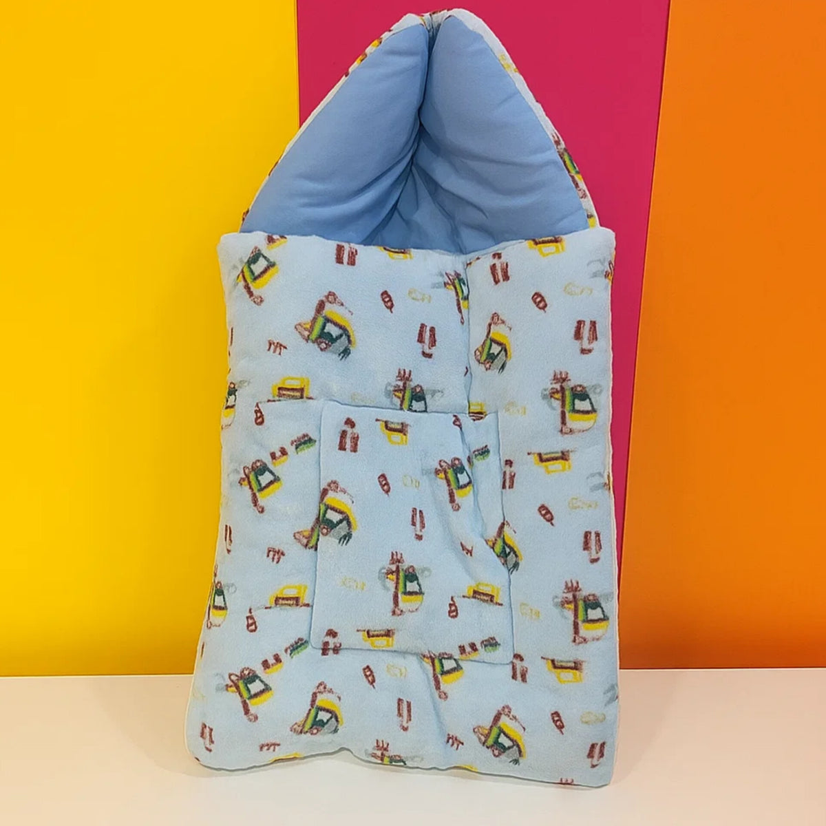 Velvet - Carry Nest - Blue - Cars - 25– The Babies Store