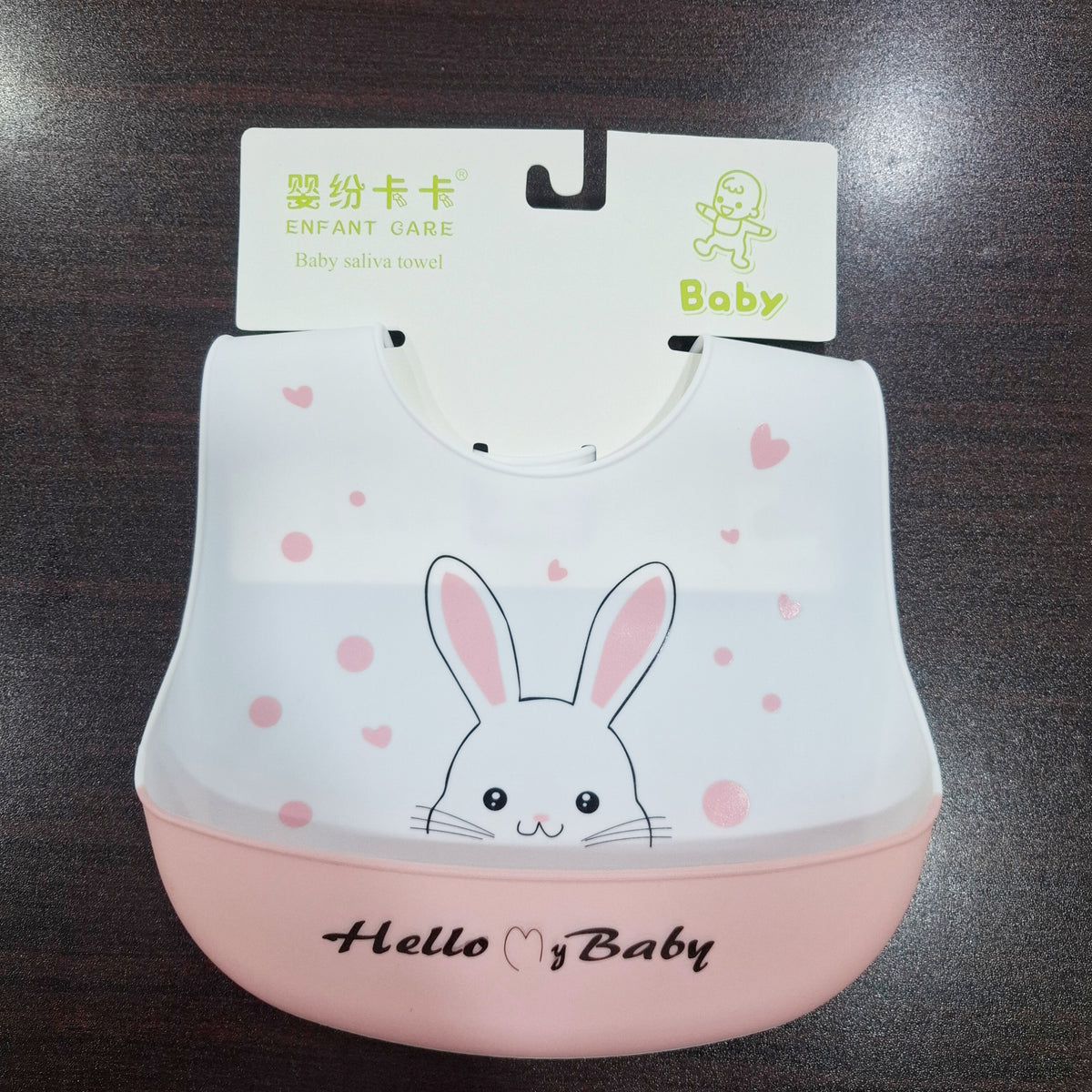 Silicon Container Bib - Pink - Baby– The Babies Store