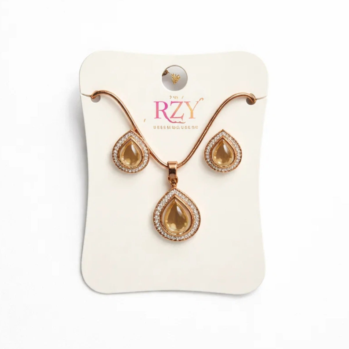RZY - 2 Pieces - Jewelry Set - Golden - Gold Drop– The Babies Store