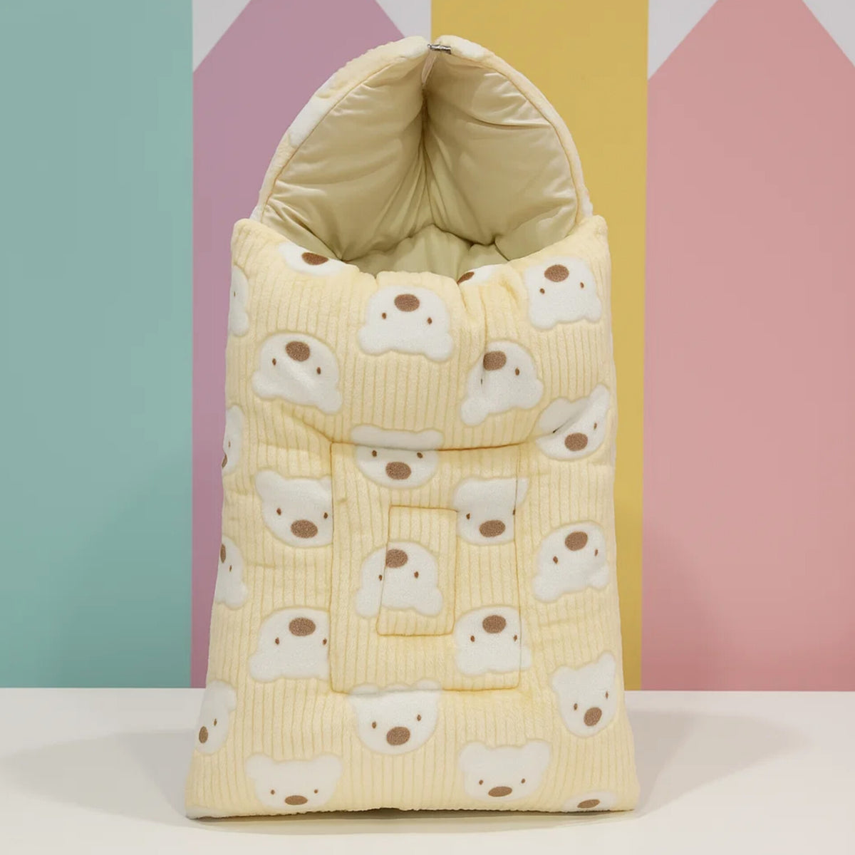 Velvet - Carry Nest - Yellow - Bear - 25– The Babies Store